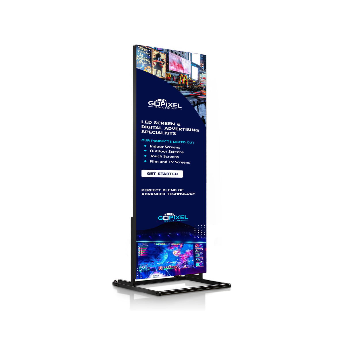 Indoor LED Advertising Poster: 6ft x 3ft | Digital Advertising Poster ...